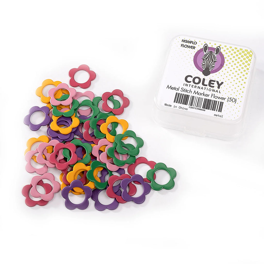 Coley Craft - Flower Metal Stitch Markers – Low Country Shrimp and Knits