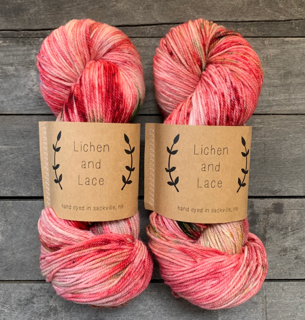 Lichen and Lace - Rustic Heather Sport – Low Country Shrimp and Knits